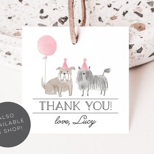 Editable Party Sign for Dog Birthday Party, Girls Cute Puppy Party ...