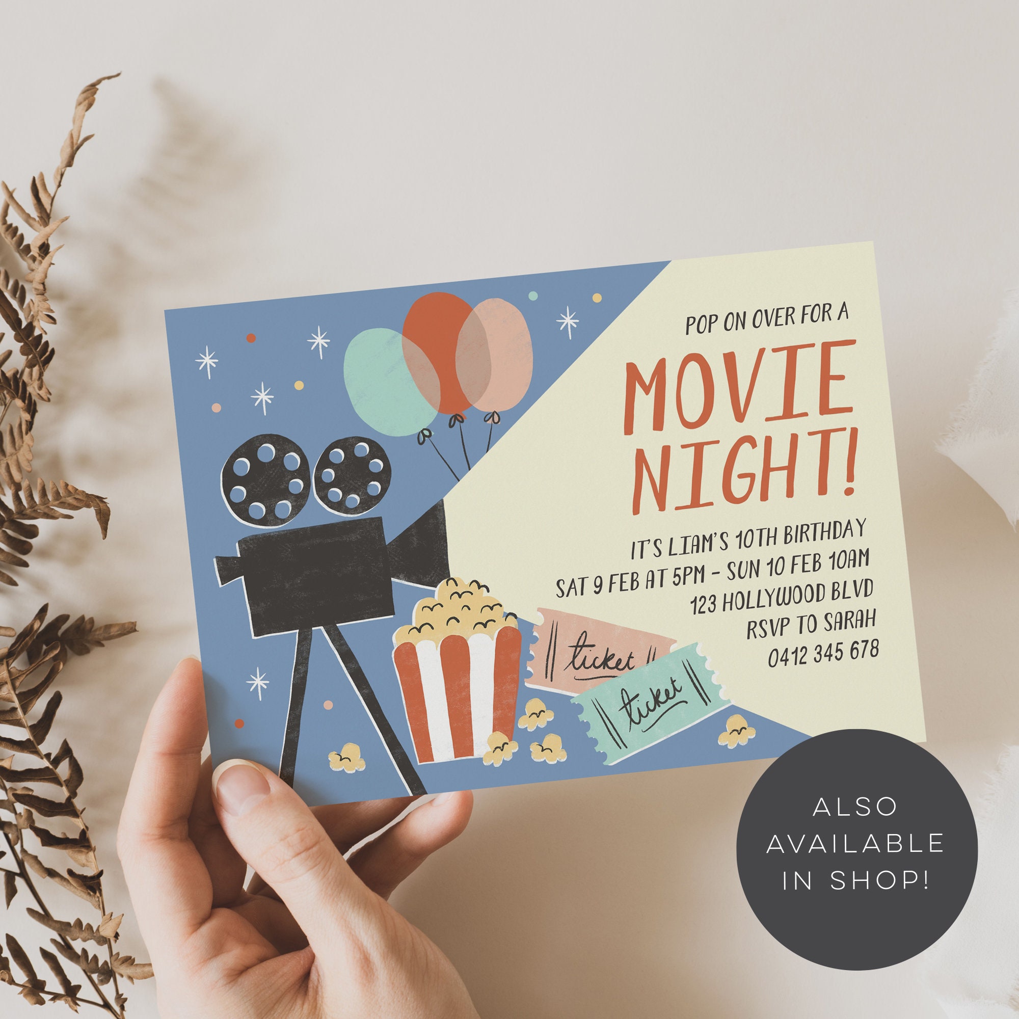Editable Movie Night Snack Bar Sign Template (digital Download) 762 - Etsy