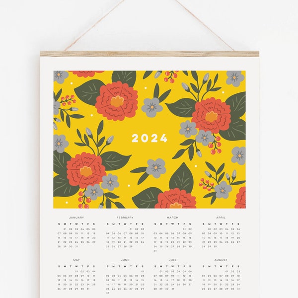 Modern Calendar - Etsy