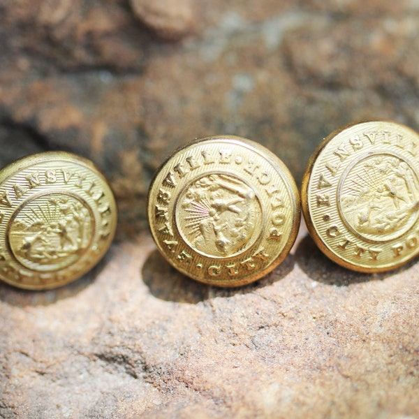 Police Buttons - Etsy