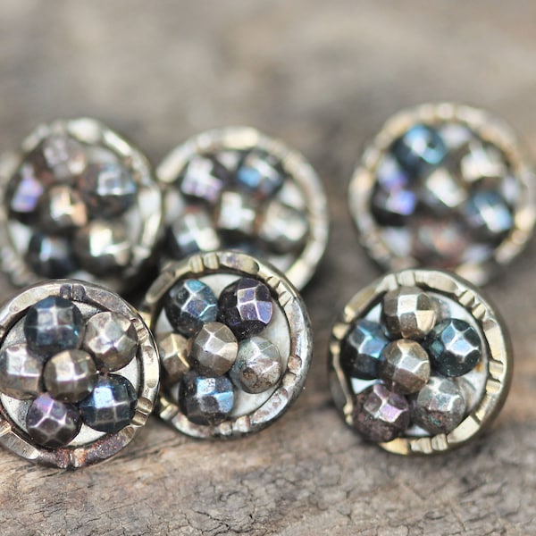 Antique Steel Cut Buttons - Etsy