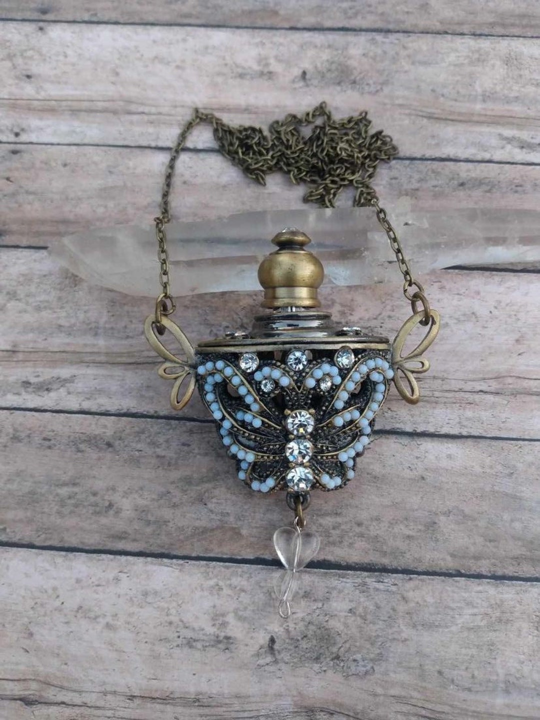 Limited Edition Vintage "butterfly Spirit Animal" Perfume Pendant ...
