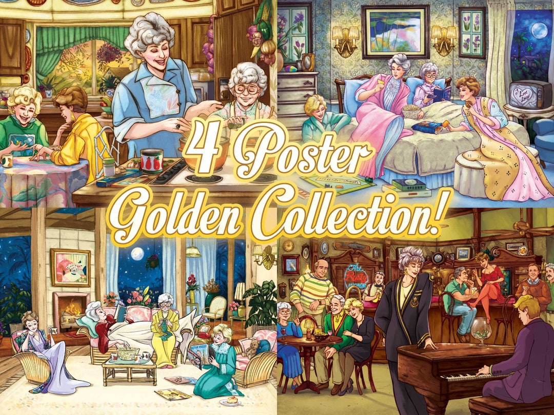 4 Print Golden Girls Collection - Etsy