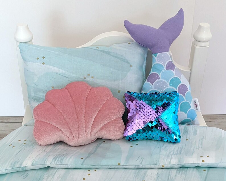 Small Pink Velvet Seashell Doll Size Pillow / Scallop Accent Pillow - Etsy