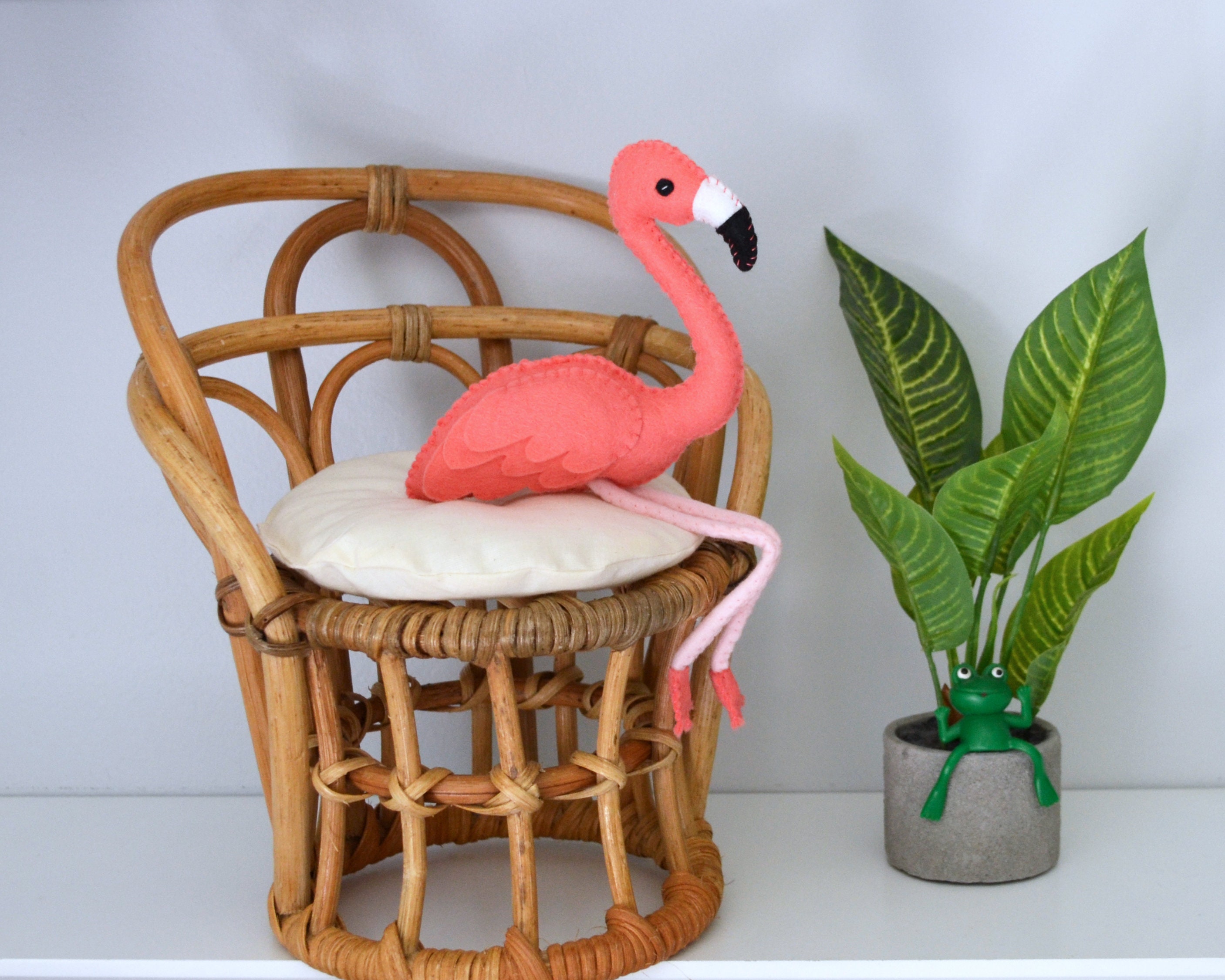 Felt Flamingo PDF Sewing Pattern and Tutorial / Stuffed Animal Digital ...