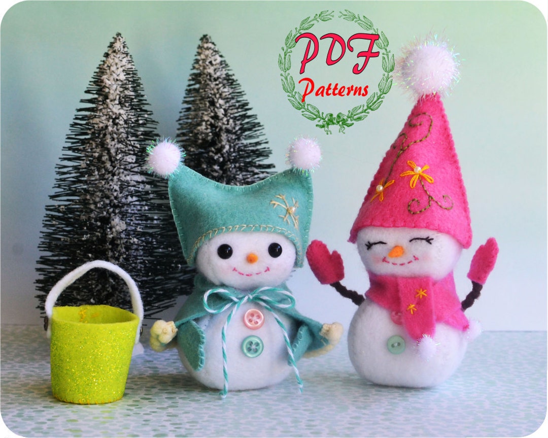 PDF Pattern, Snowman / Felt Snowman Pattern / Instant Download - Etsy