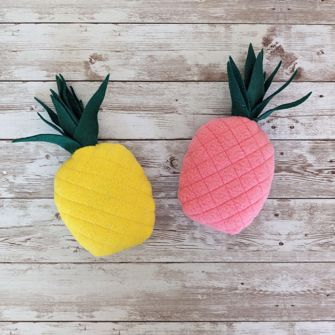 Small Pineapple Plush Toy / Pineapple Decor / Tropical Hawaiian Party Favor / Fleece Pineapple ...