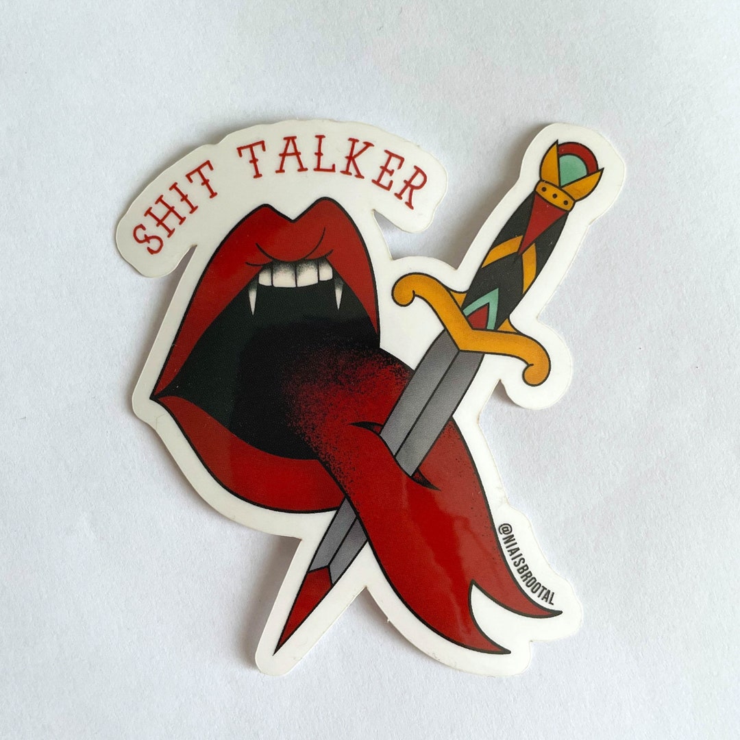 Shit Talker Sticker - Etsy