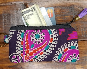 Purple coin purse | Etsy