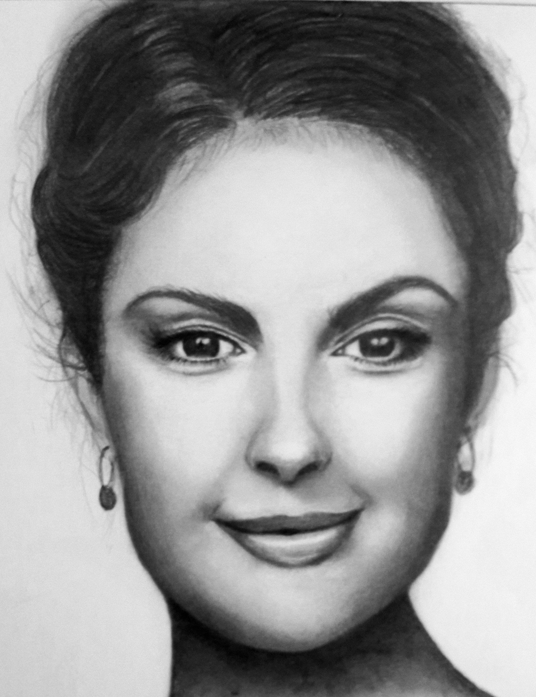Pencil Portrait of Ashley Judd | Etsy