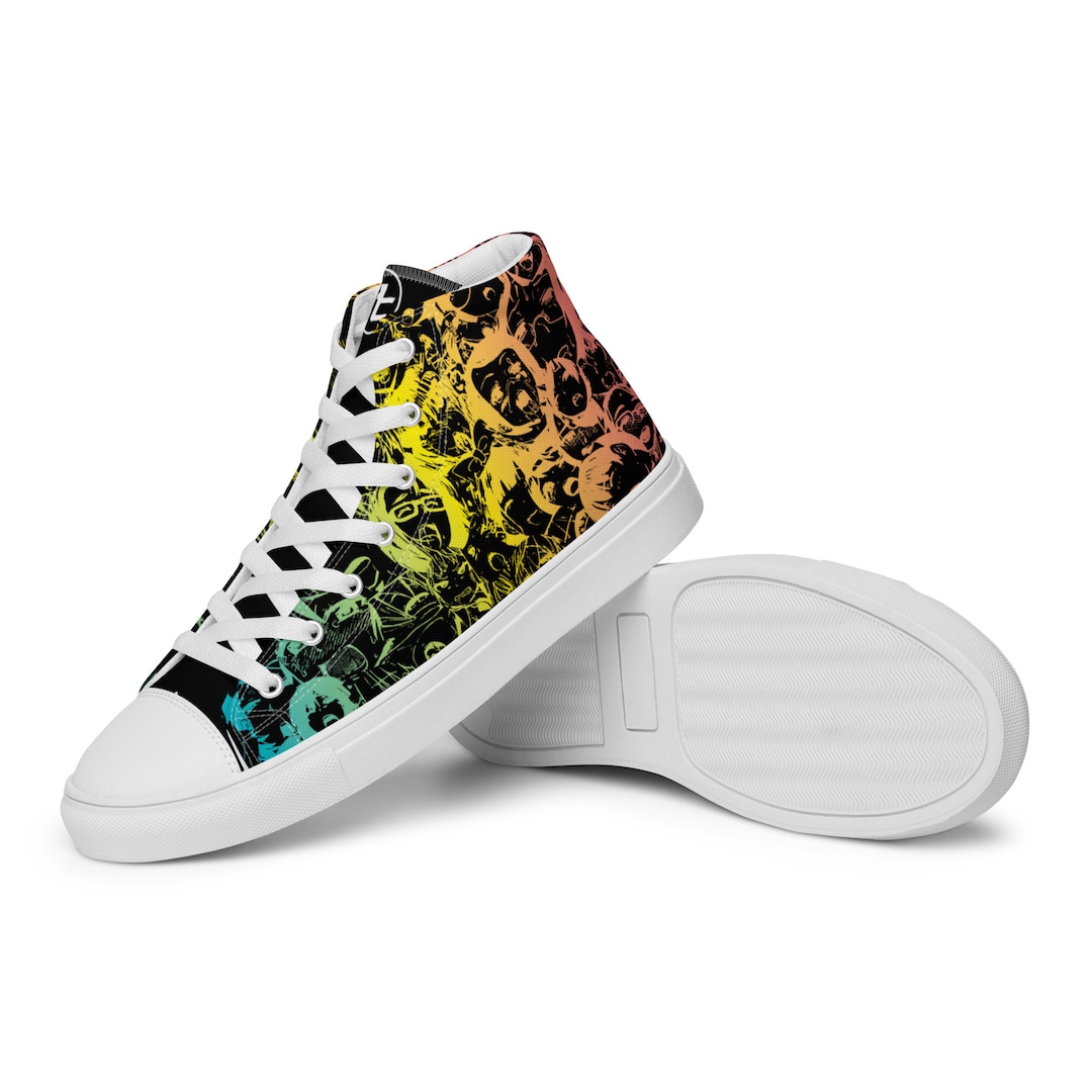 Ahegao Girls Men’s High Top Canvas Shoes - Etsy