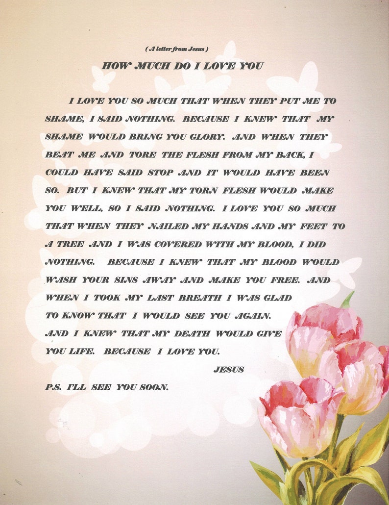 A Letter From JESUS Titled How Much Do I Love You. He Wanted Me to ...