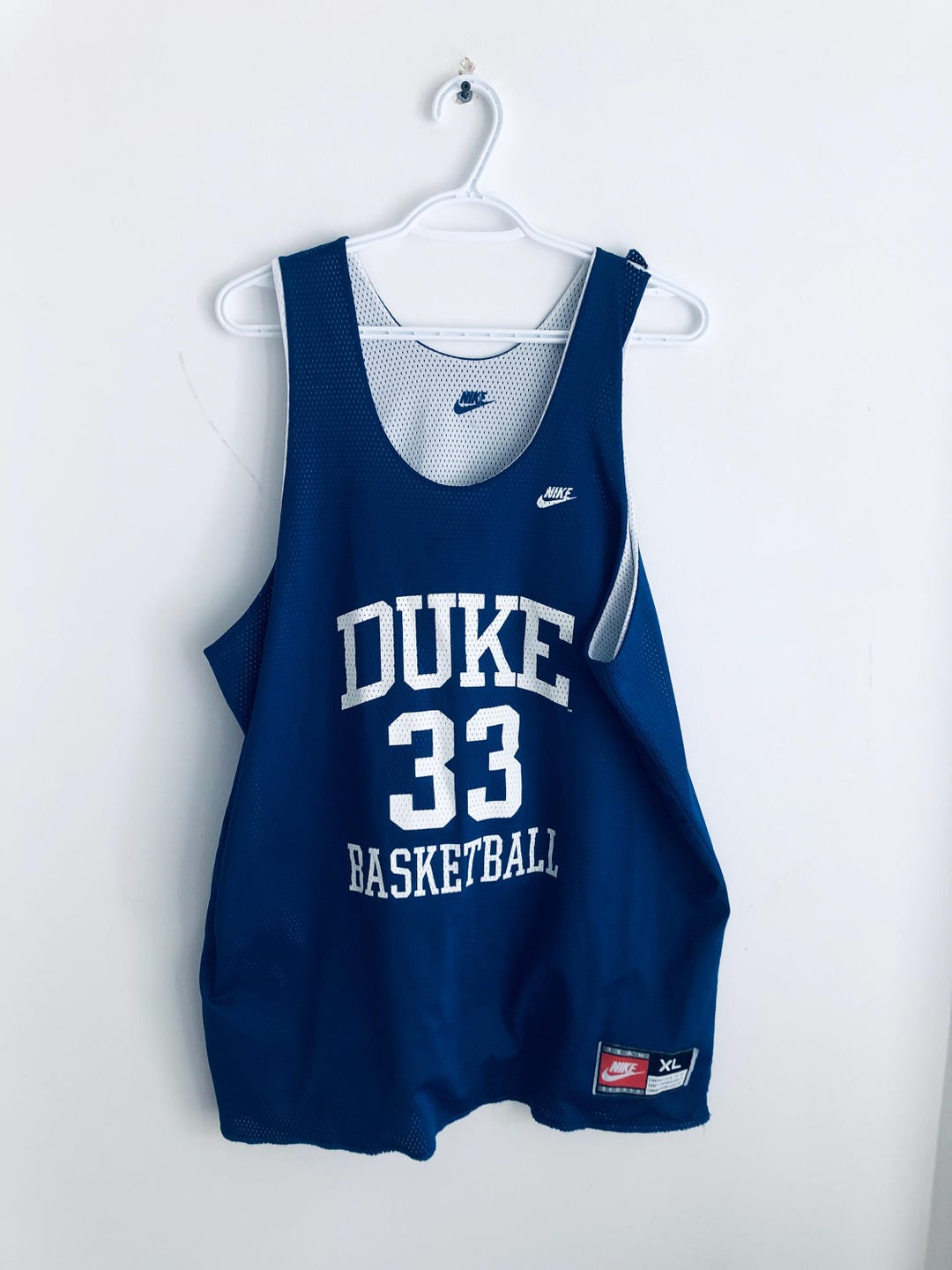 Grant Hill Vintage Duke Blue Devils Nike Reversible Practice Jersey (XL ...