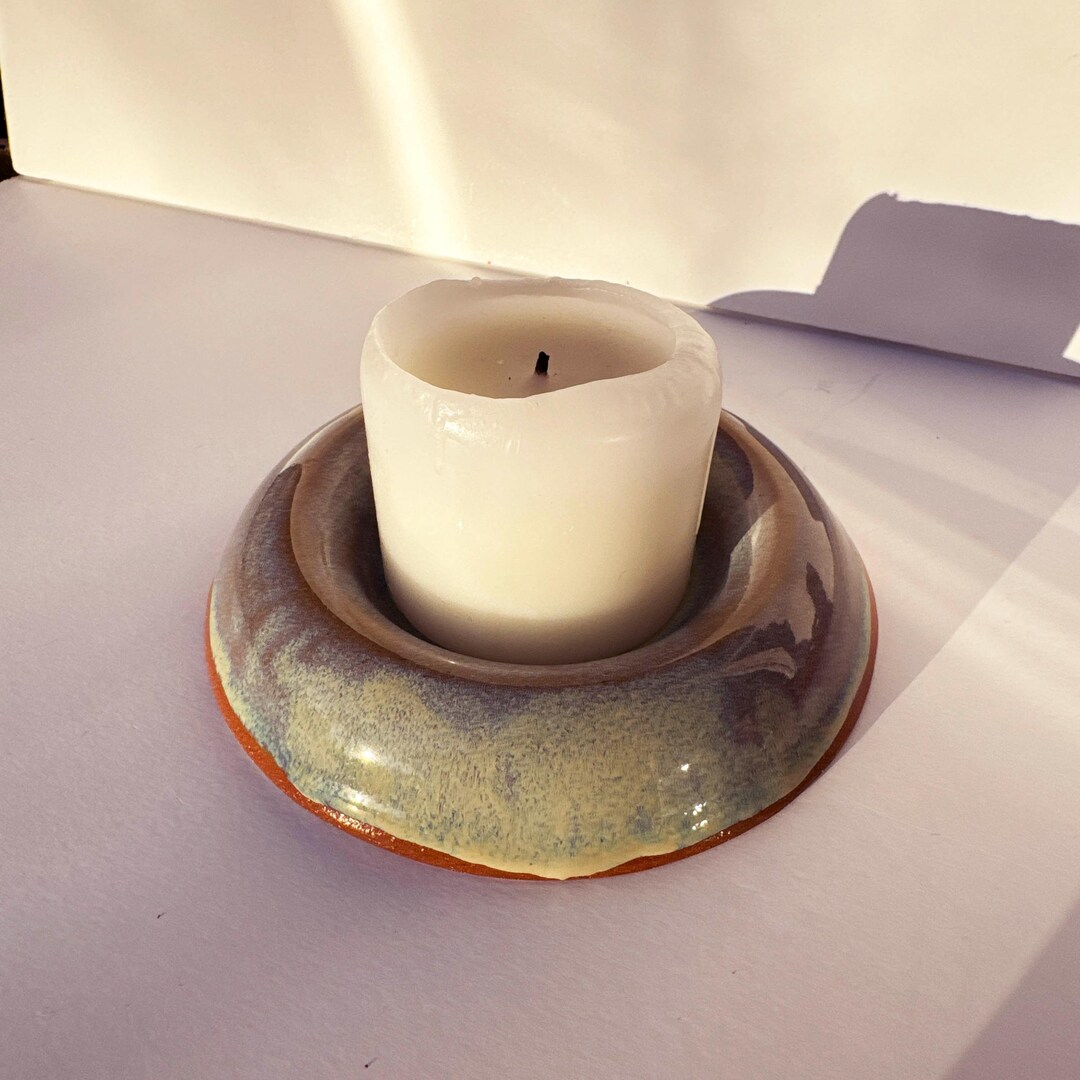 Handmade Ceramic Pillar Candle Base Dish - Etsy