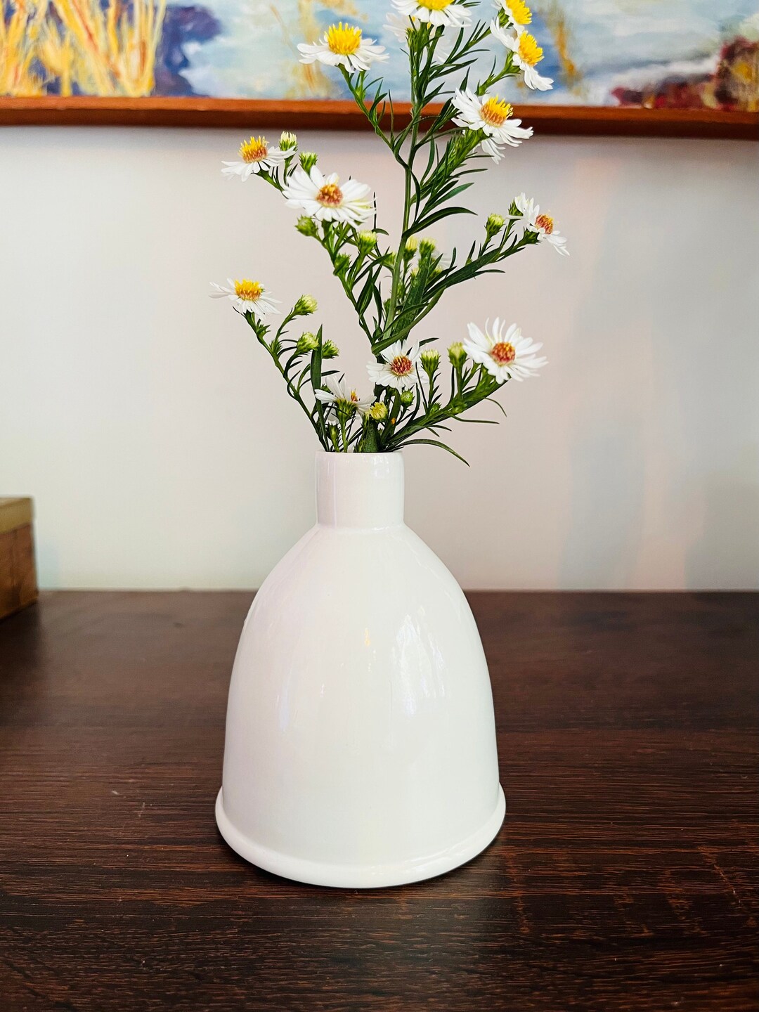 White Bud Vase, Bud Vase, Handmade Bud Vase, Ceramic Bud Vase - Etsy