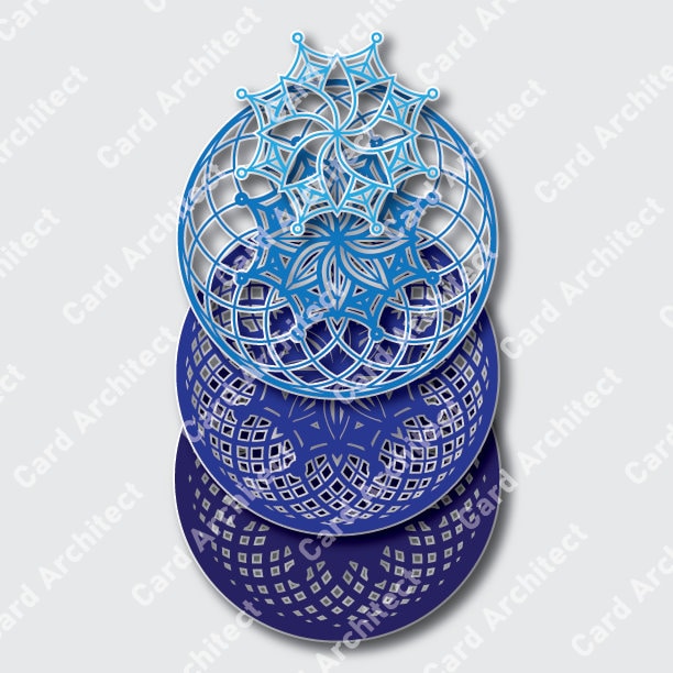 3D Layered Mandala Sphere Digital Cutting Files SVG DXF - Etsy