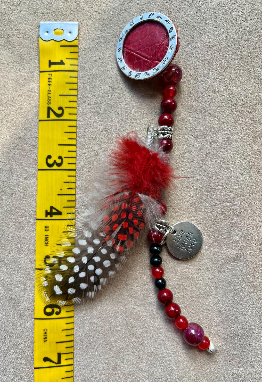 Red Mane Clip, Tail Clip, Red Feather Clip, Equine Jewelry - Etsy