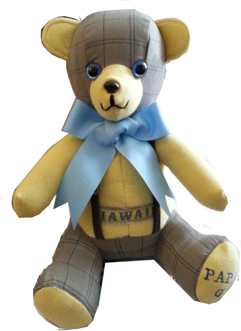 Memory Teddy Bear 12 Inch Seated. FREE Personalization on the Feet ...
