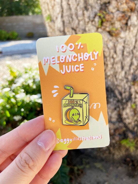 Melon Juice Meloncholy Melancholy Pin back Cute Kawaii | Etsy