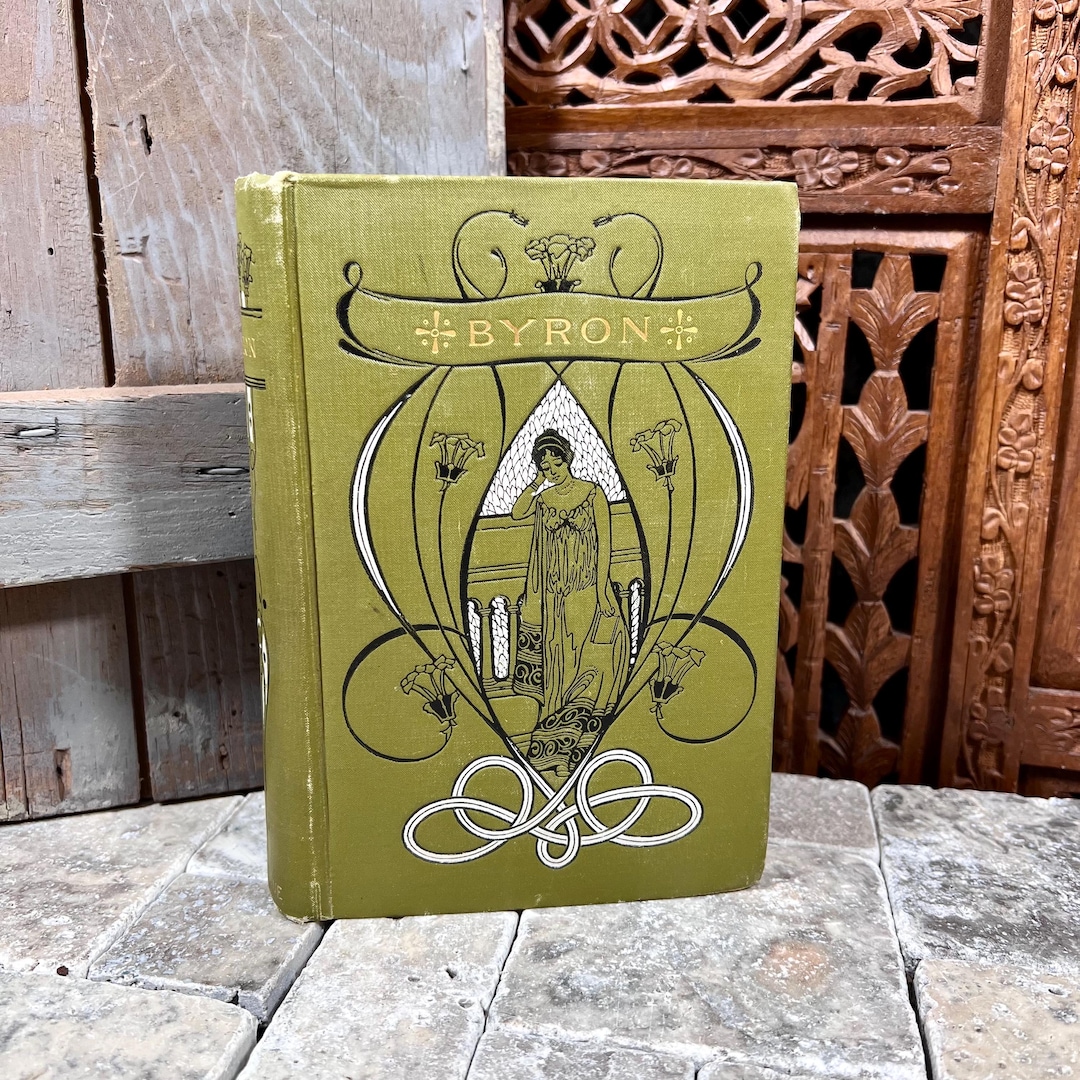 Byron Antique Book Poetry and Verse by Lord George G. Byron Romantic ...