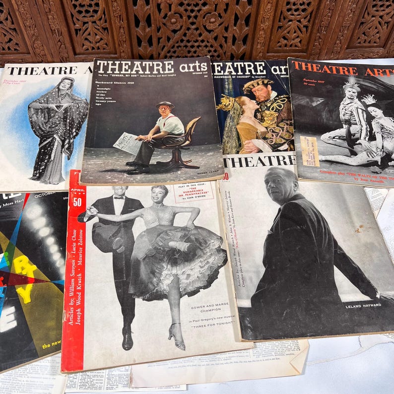 Magazines Theatre Arts - Years From 1949, 1955, 1956, 1957 - Etsy