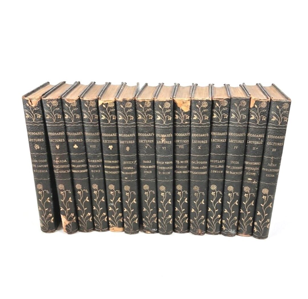 14 Stoddard's Lectures Series Circa 1898 - Antique Books for Display ...