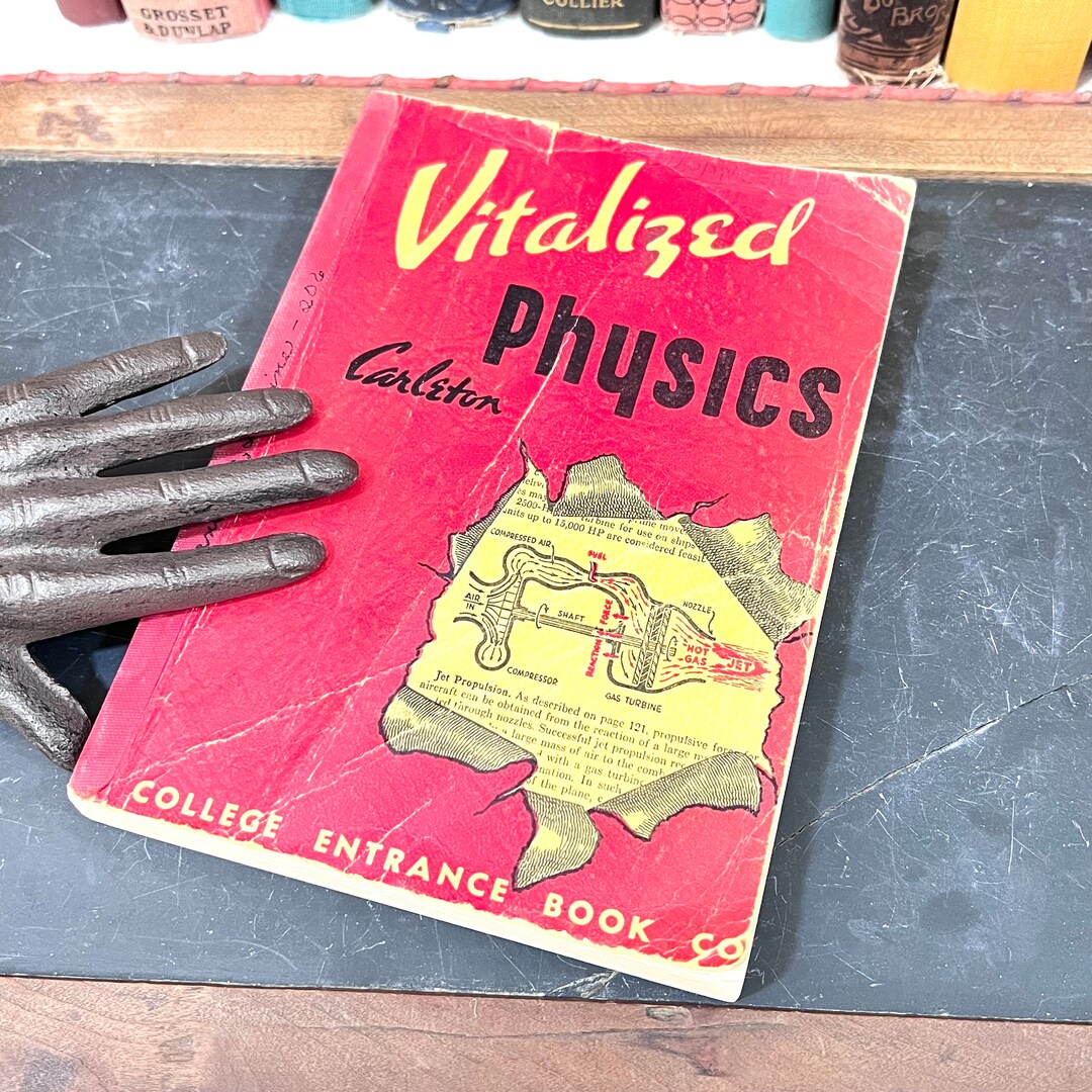 Vintage 1946 Vitalized Physics College Entrance Book Paper Covered Book ...