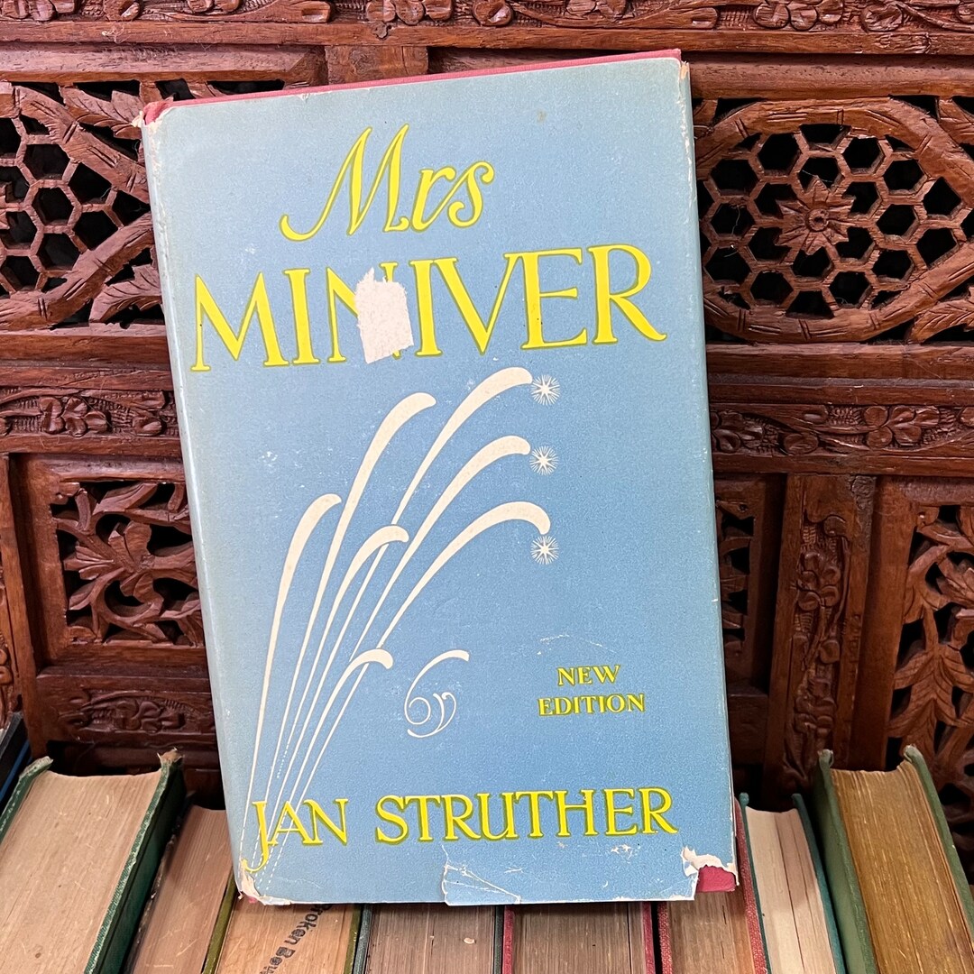 1942 Mrs. Miniver by Jan Struther Vintage Book English Family WW2 War ...