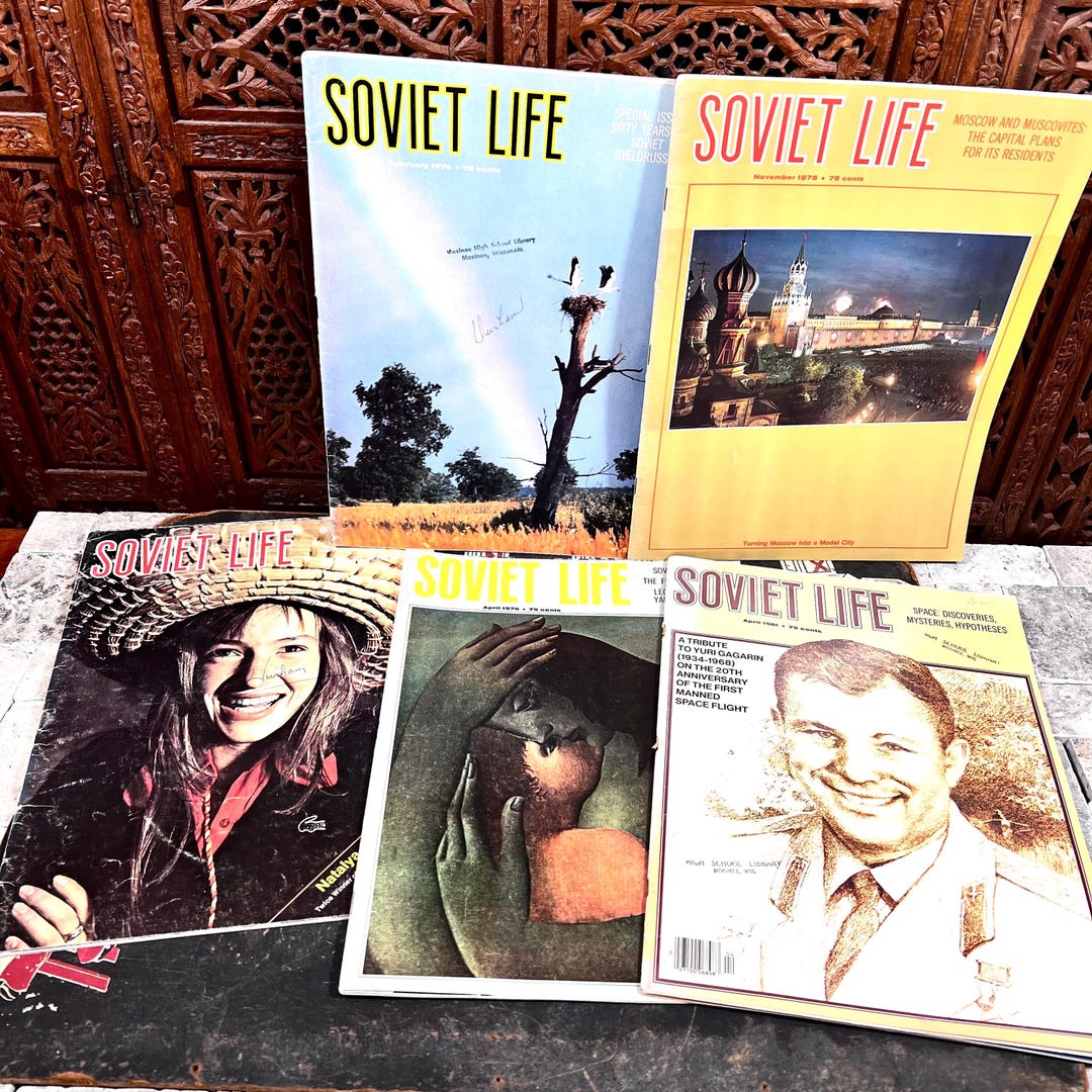 RESERVED for Alex, 17 Magazines Vintage Soviet Life Magazines - Etsy