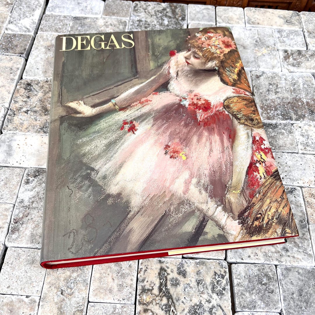 Coffee Table Book on Degas - Vintage Many Pages of Full Page Art ...