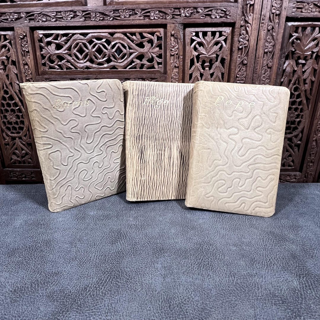 1900's Editions Victor Hugo, Alexander Pope, Robert Burns - 3 Antique ...