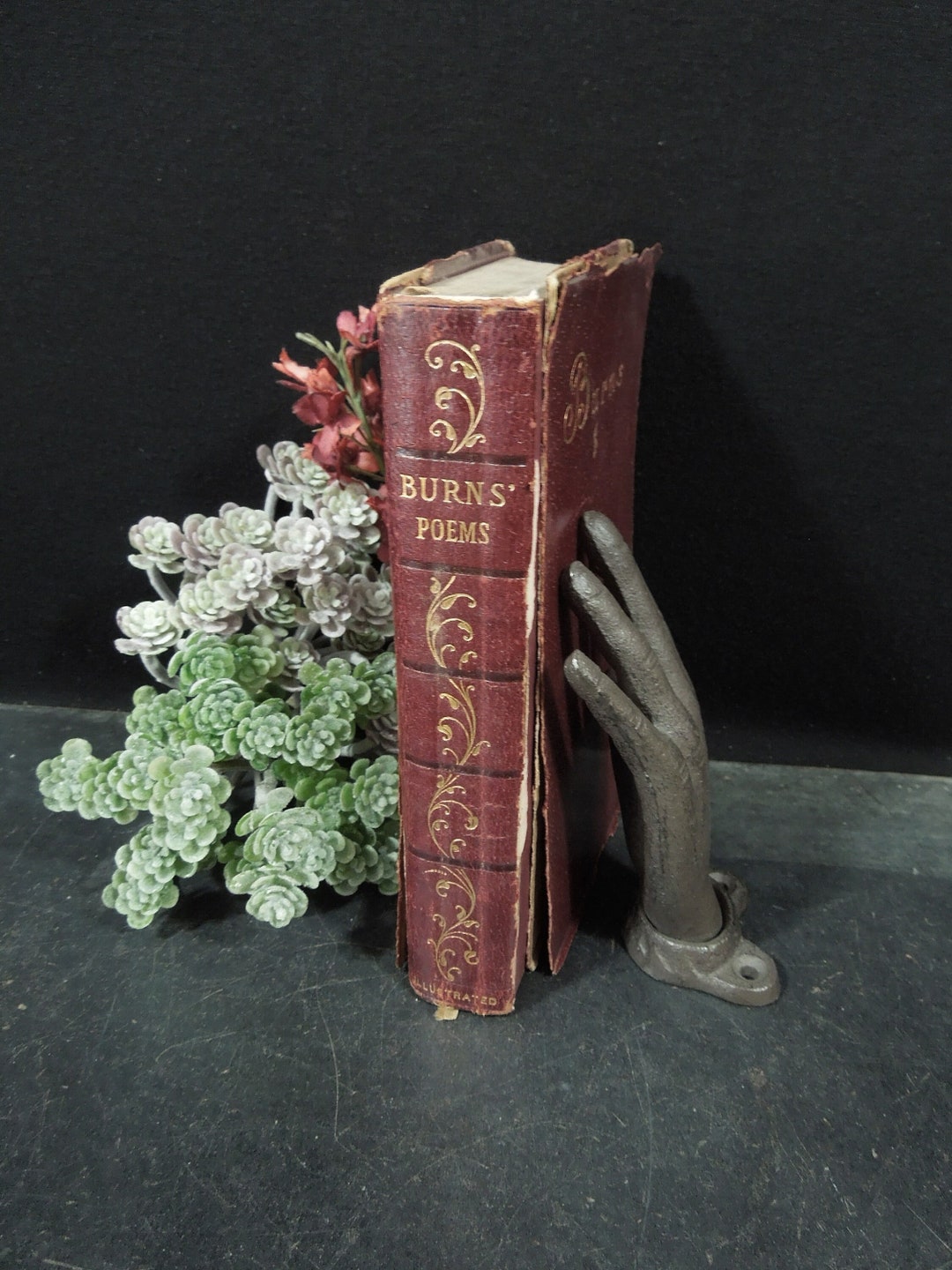 Antique Book 1901 the Poetical Works of Robert Burns - Mahogany Cover ...