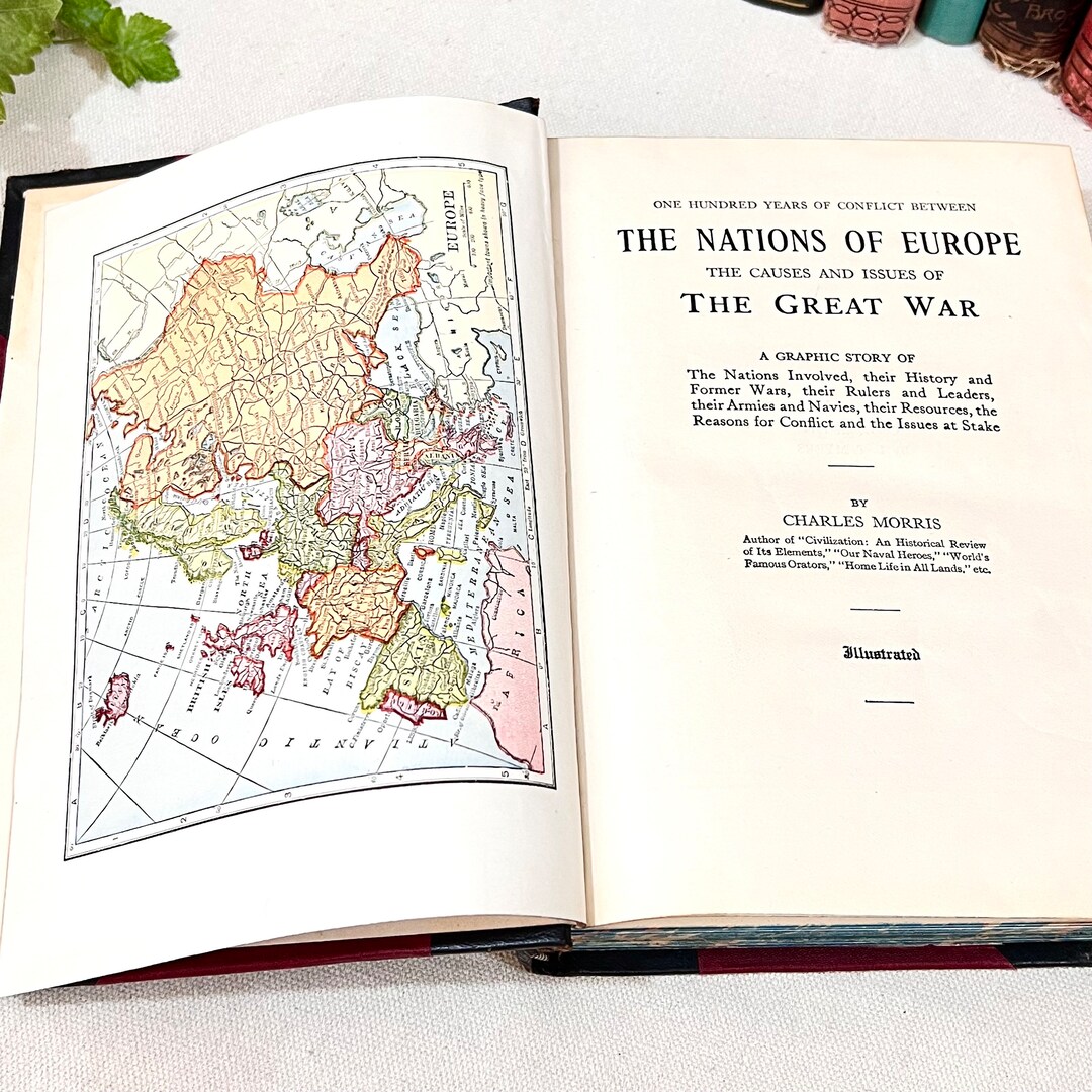 World War One 1914 Antique Book the Great War - History Nations of the ...