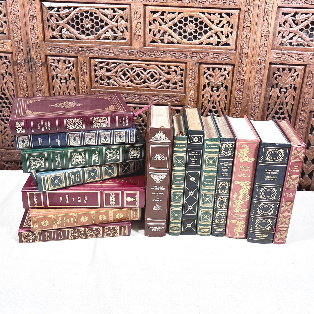 15 Pretty Decorative Books for Shelf Filler, Backdrop, Book Lot, Bundle ...