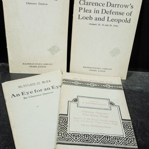 1920s Clarence Darrow Booklets Law Lawyer Attorney - Etsy