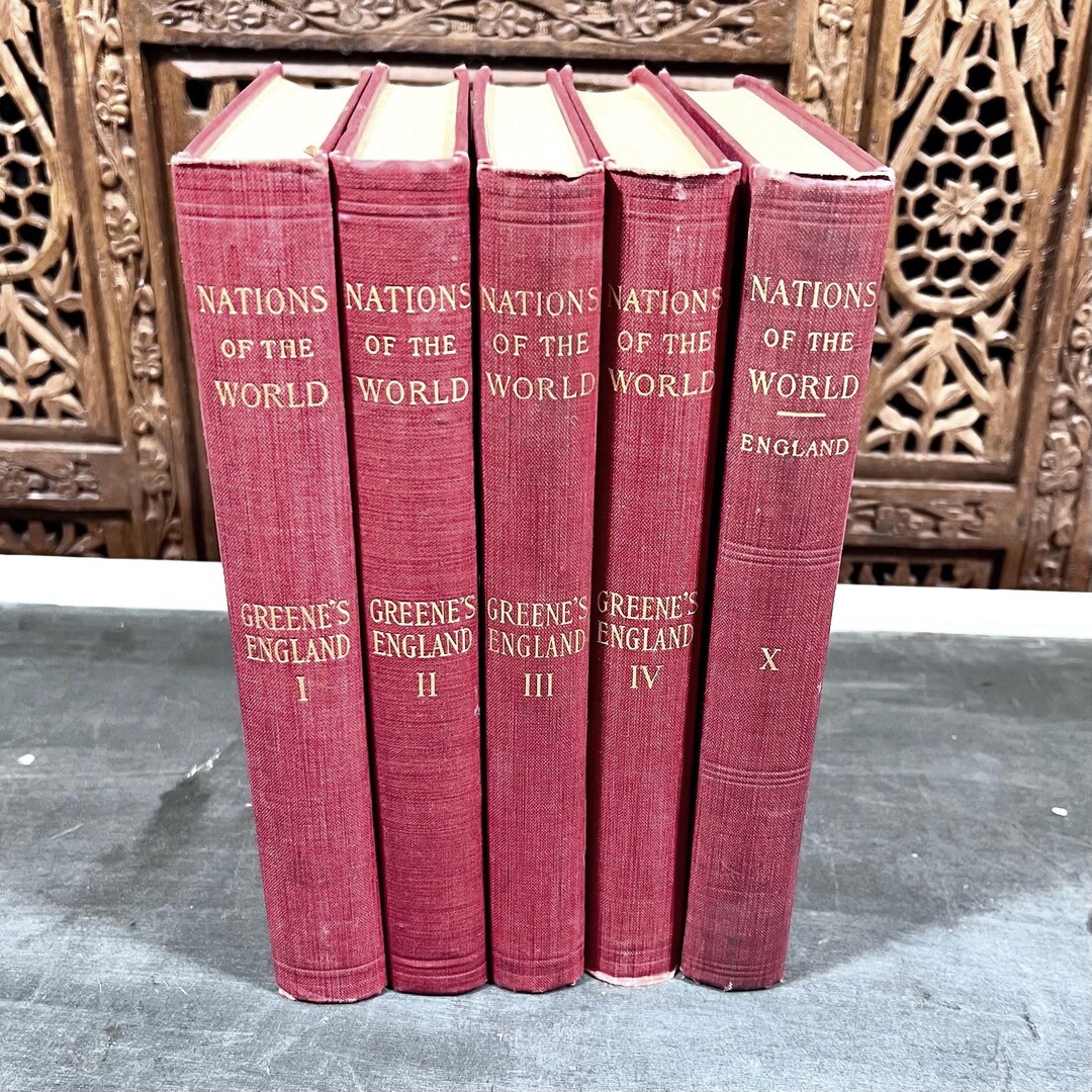 England, 1898 Nations of the World Series - Volumes I to X - Antique ...