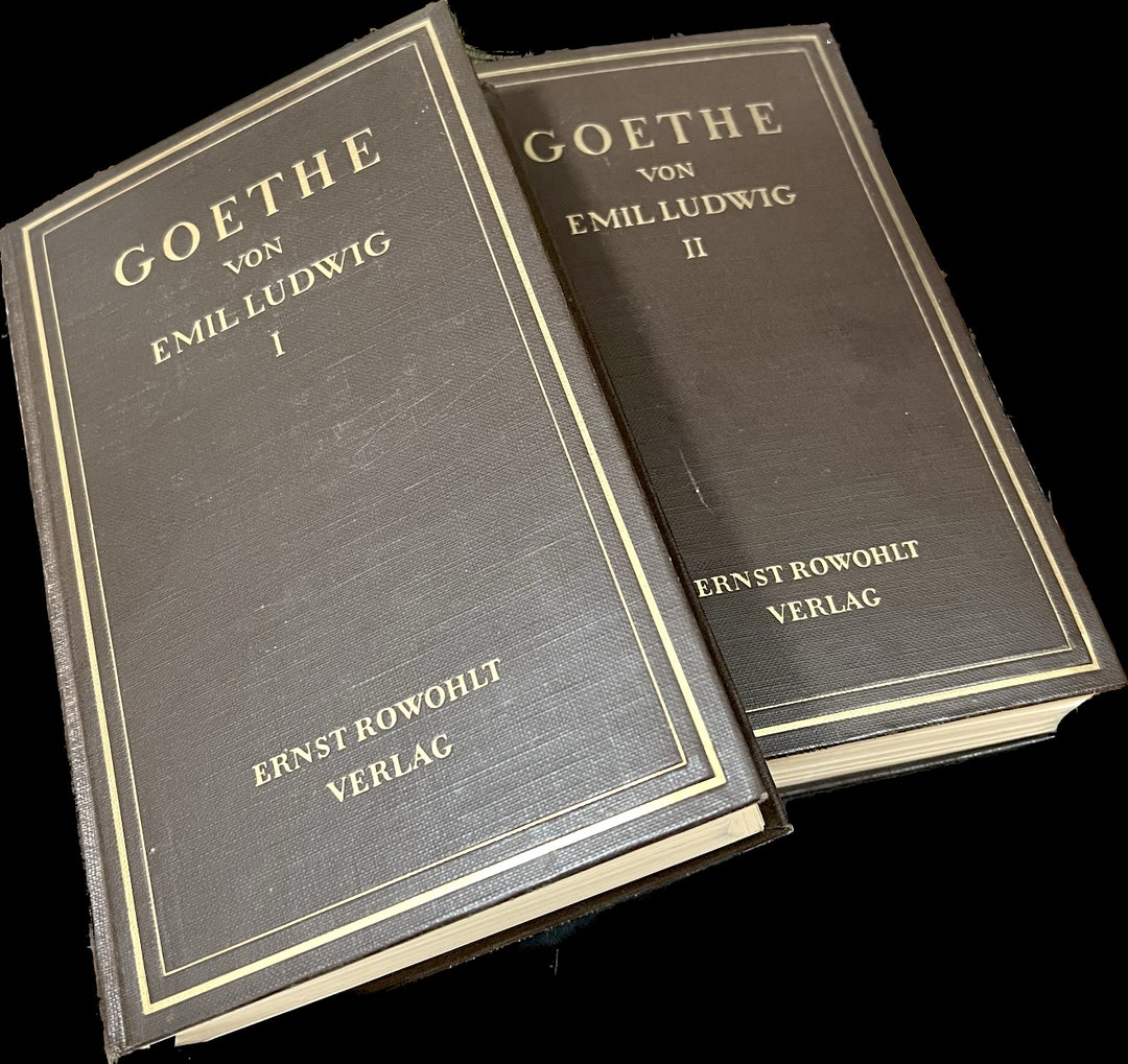 Two Vol. Set Goethe Story of Man geschichte Eines Menschen Biographical ...