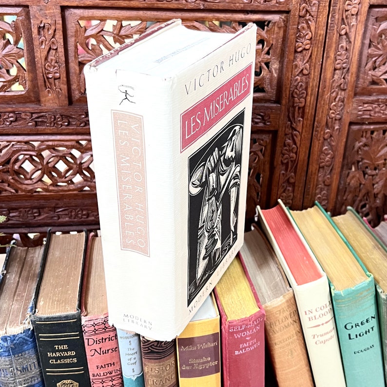Victor Hugo Les Miserables - Modern Library Giant Edition Vintage Book ...
