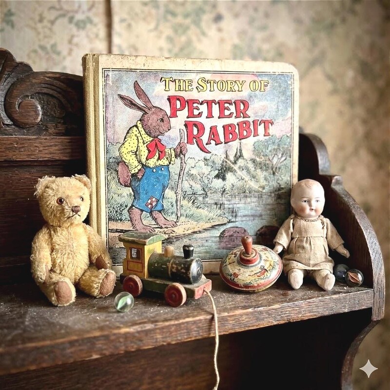 Antique Story Book - Etsy