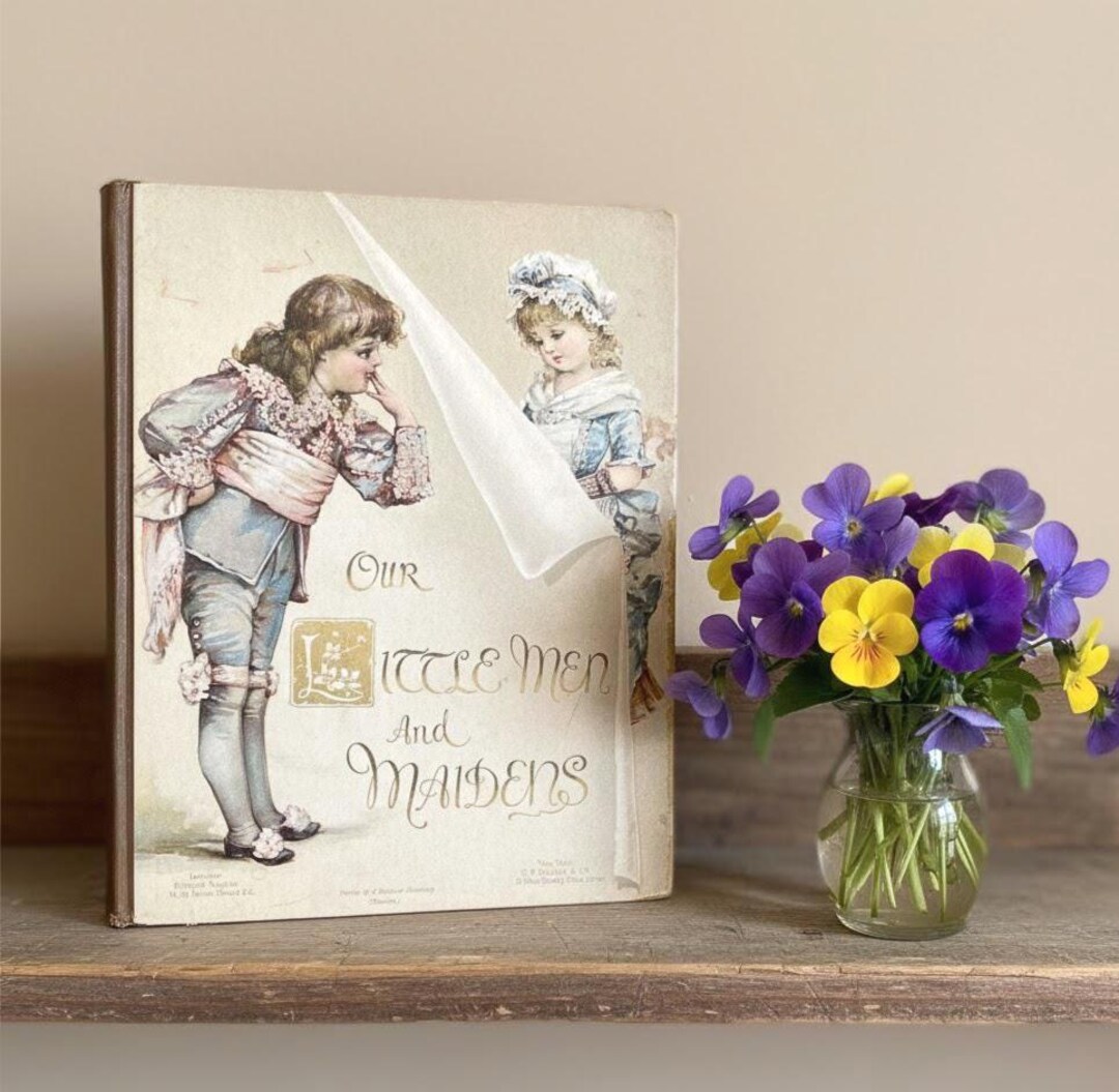 Our Little Men and Maidens - 1890's Antique Illustrated Chromo Book - Etsy
