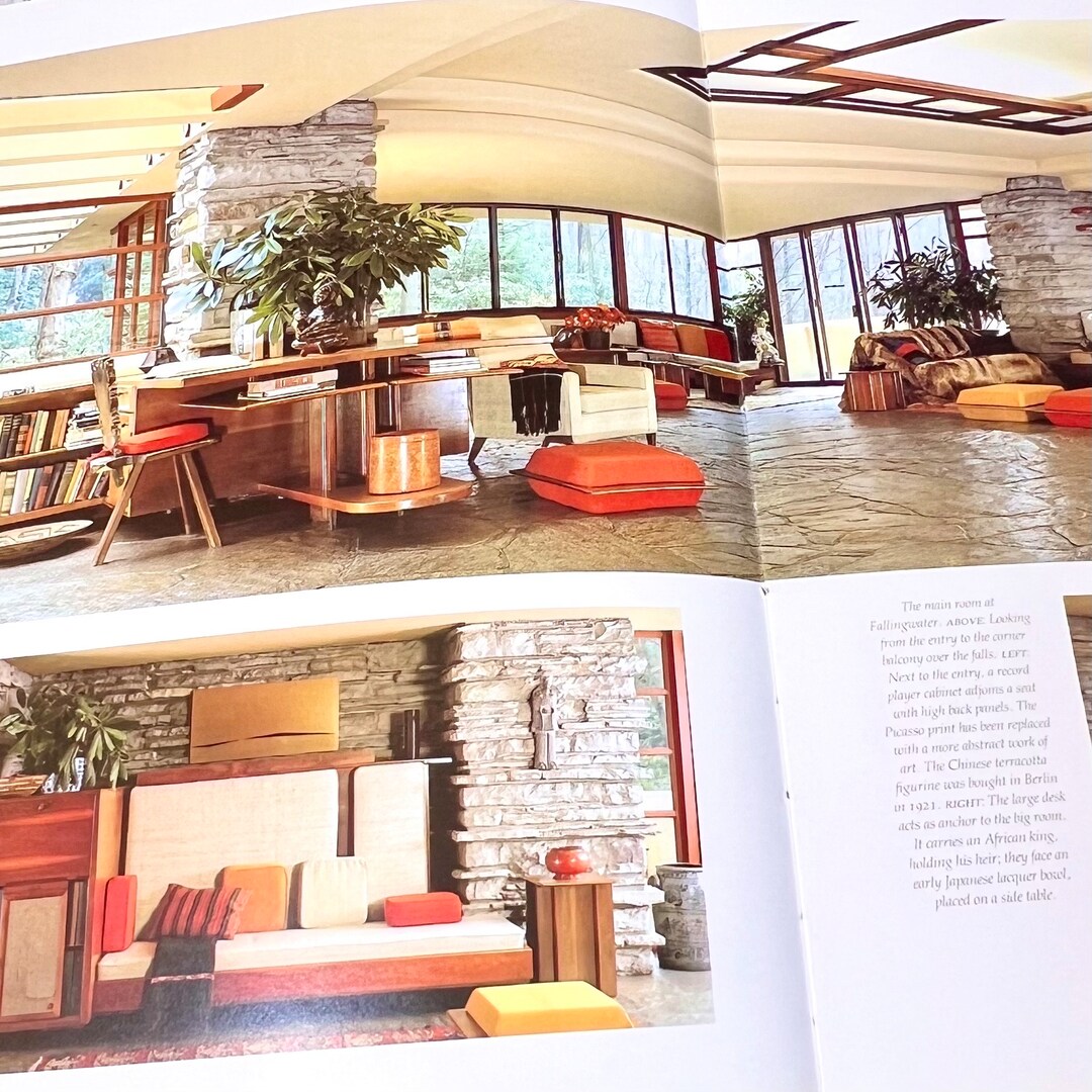 Fallingwater Frank Lloyd Wright Vintage Coffee Table Book Architecture ...