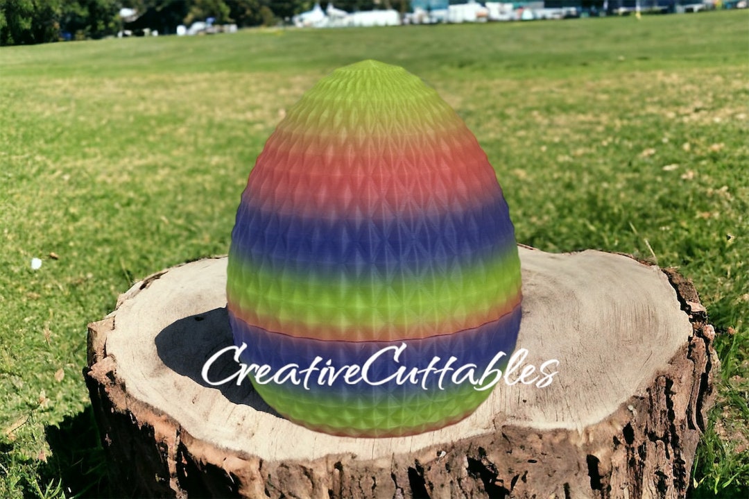 3D Printed Egg Container, Fillable Easter Egg, Empty Threaded Easter ...