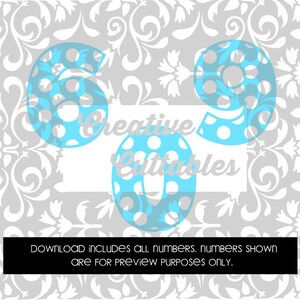 Birthday Owl With Polka Dot Numbers for Silhouette or Other - Etsy