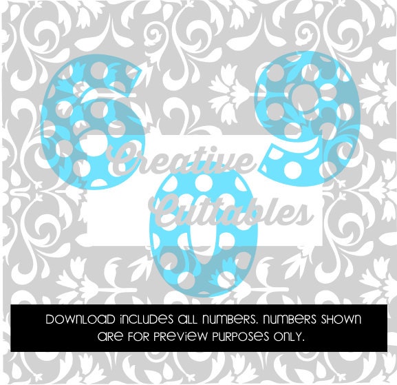 Birthday Owl With Polka Dot Numbers for Silhouette or Other - Etsy