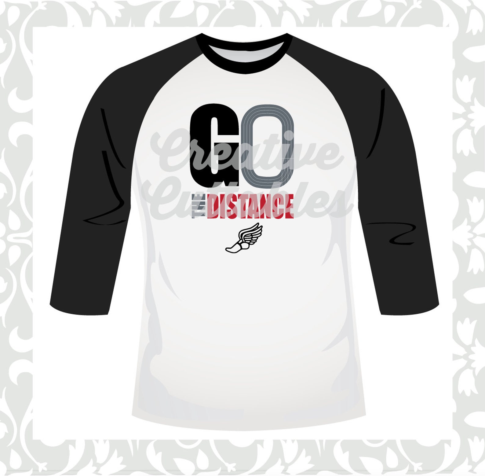 SVG Track and Field Go the Distance Running for Silhouette or - Etsy