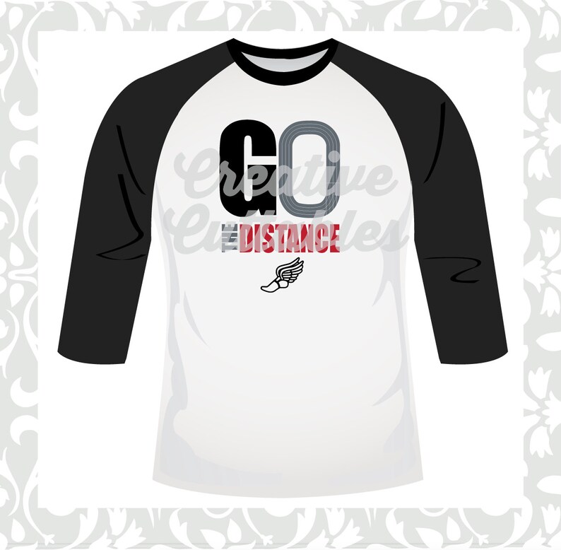 SVG Track and Field Go the Distance Running for Silhouette or - Etsy