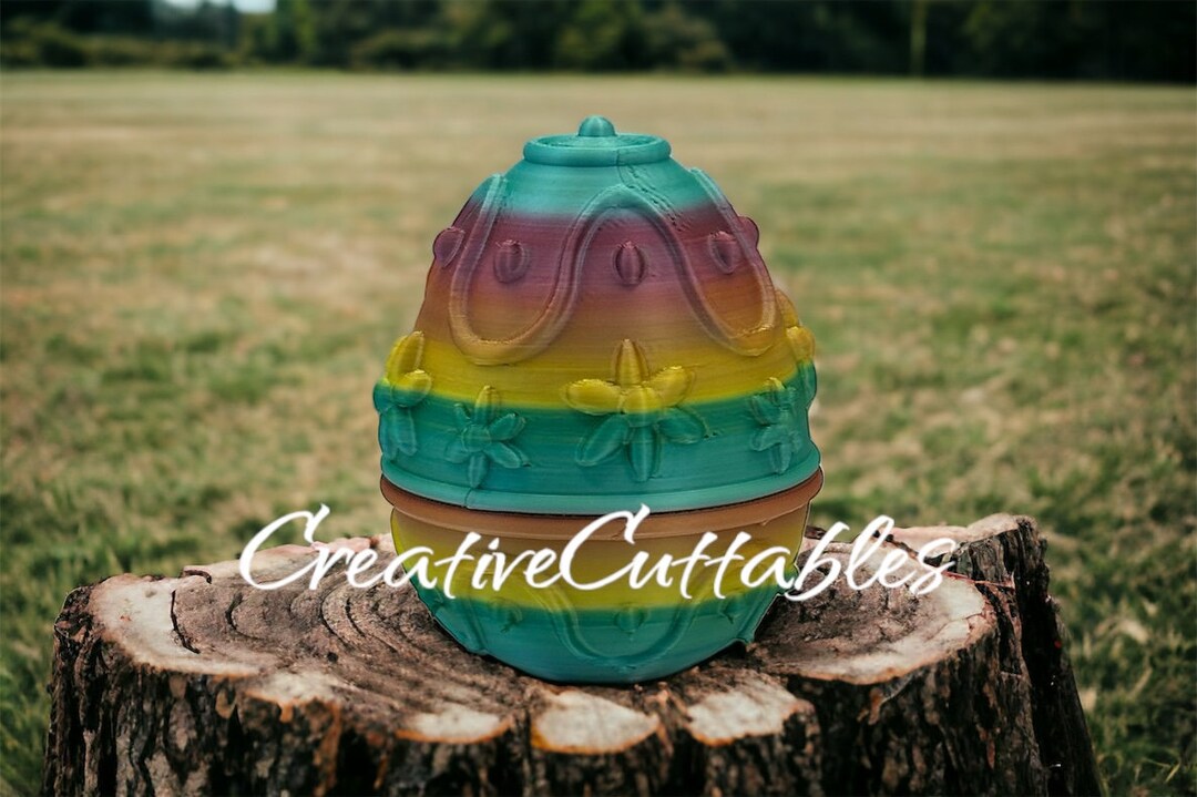 Easter Egg, 3D Printed Egg Container, Fillable Easter Egg, Empty ...