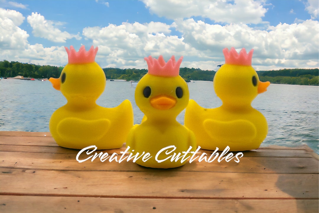 Cruise Ducks 3D Printed Duck for Cruises, Birthday Duck, Tiara Duck ...