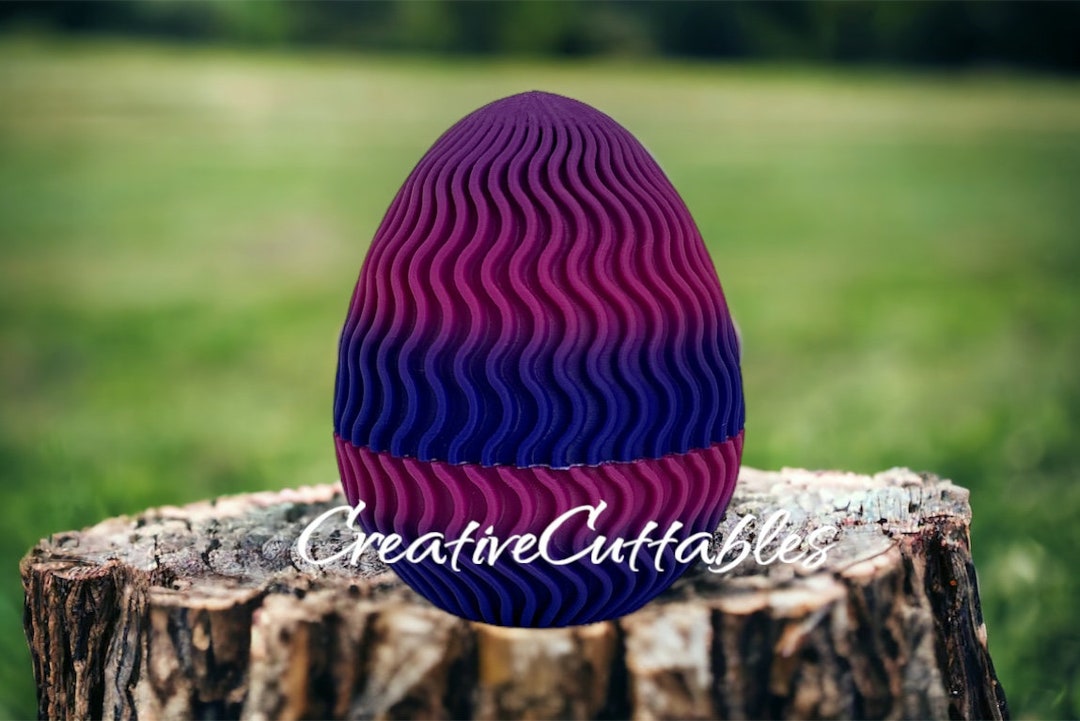 3D Printed Egg Container, Fillable Easter Egg, Empty Threaded Easter ...