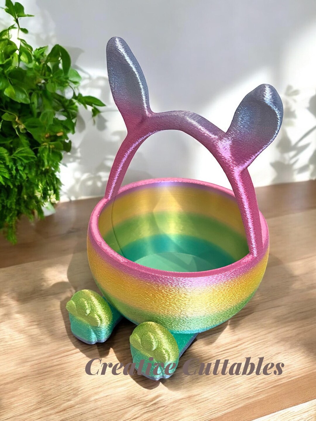 3d-printed Easter Basket - Bunny Basket - Perfect for Filling With a ...